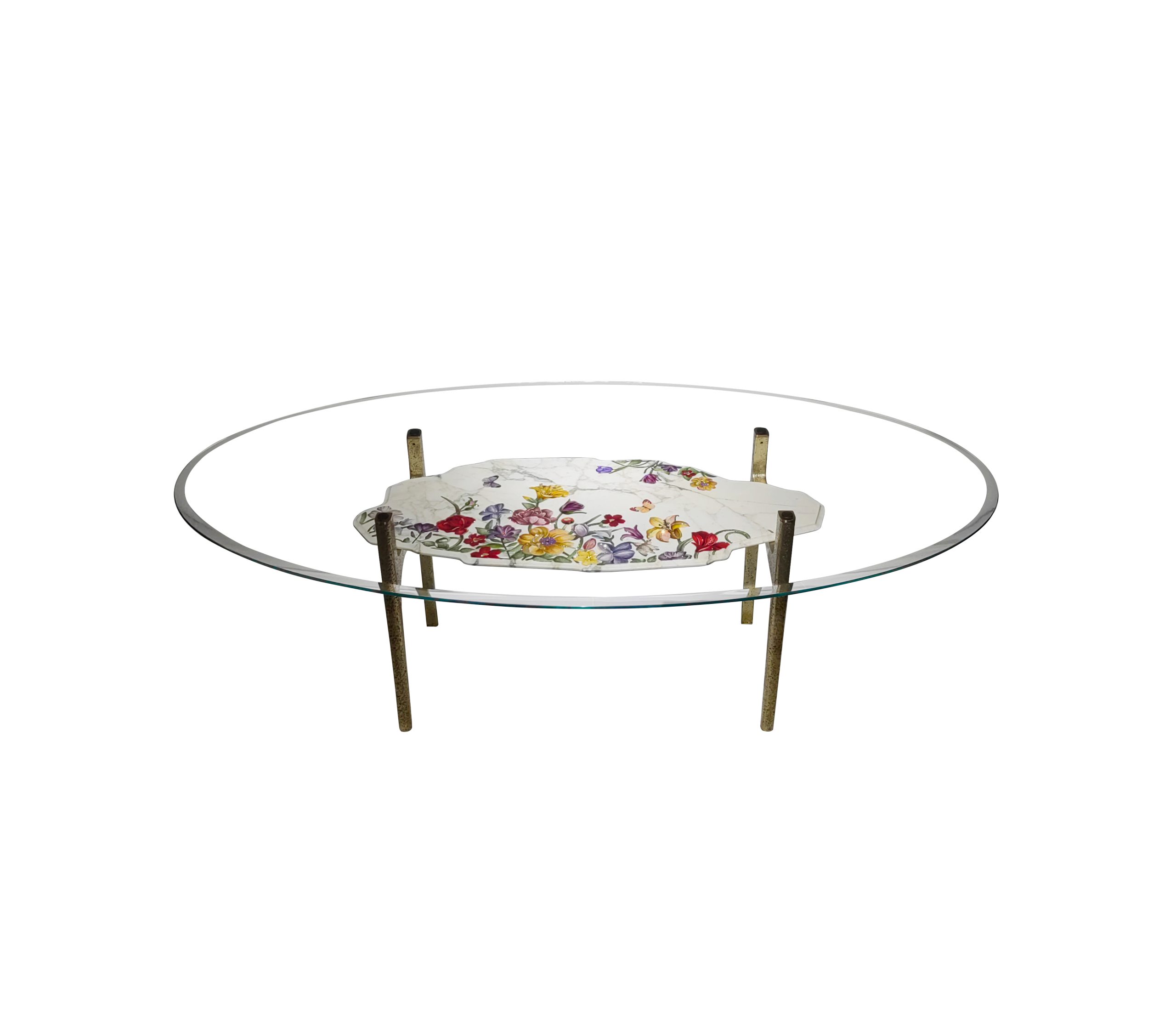 Crystal Inlay Furniture: Secret Garden Table (White)